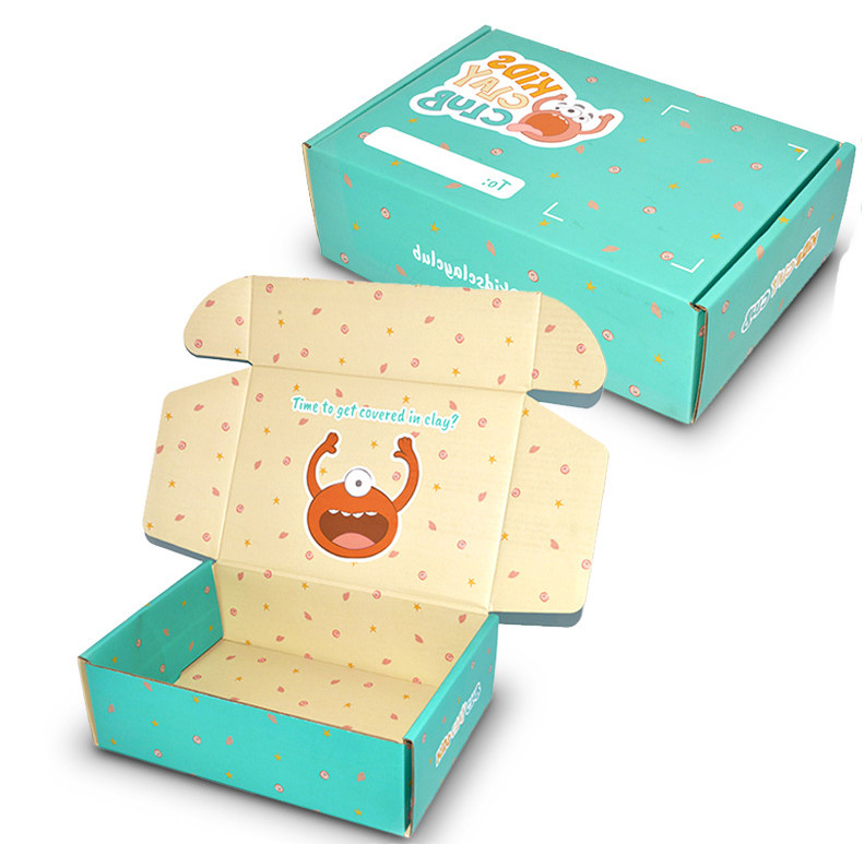 Custom 32 ECT E Flute Corrugated Cardboard Shipping Boxes With Inside ...