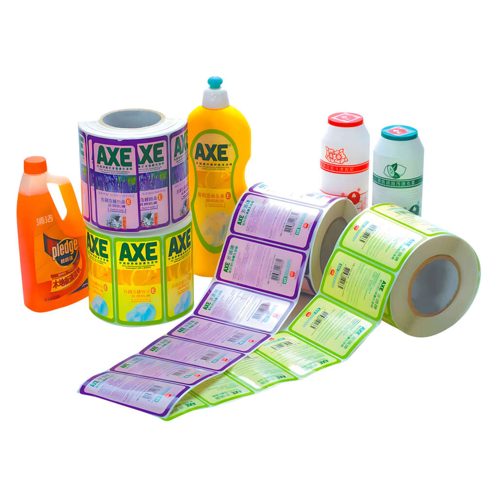 Custom Printing Private Logo Roll Self Adhesive PVC PE Detergent Bottle ...