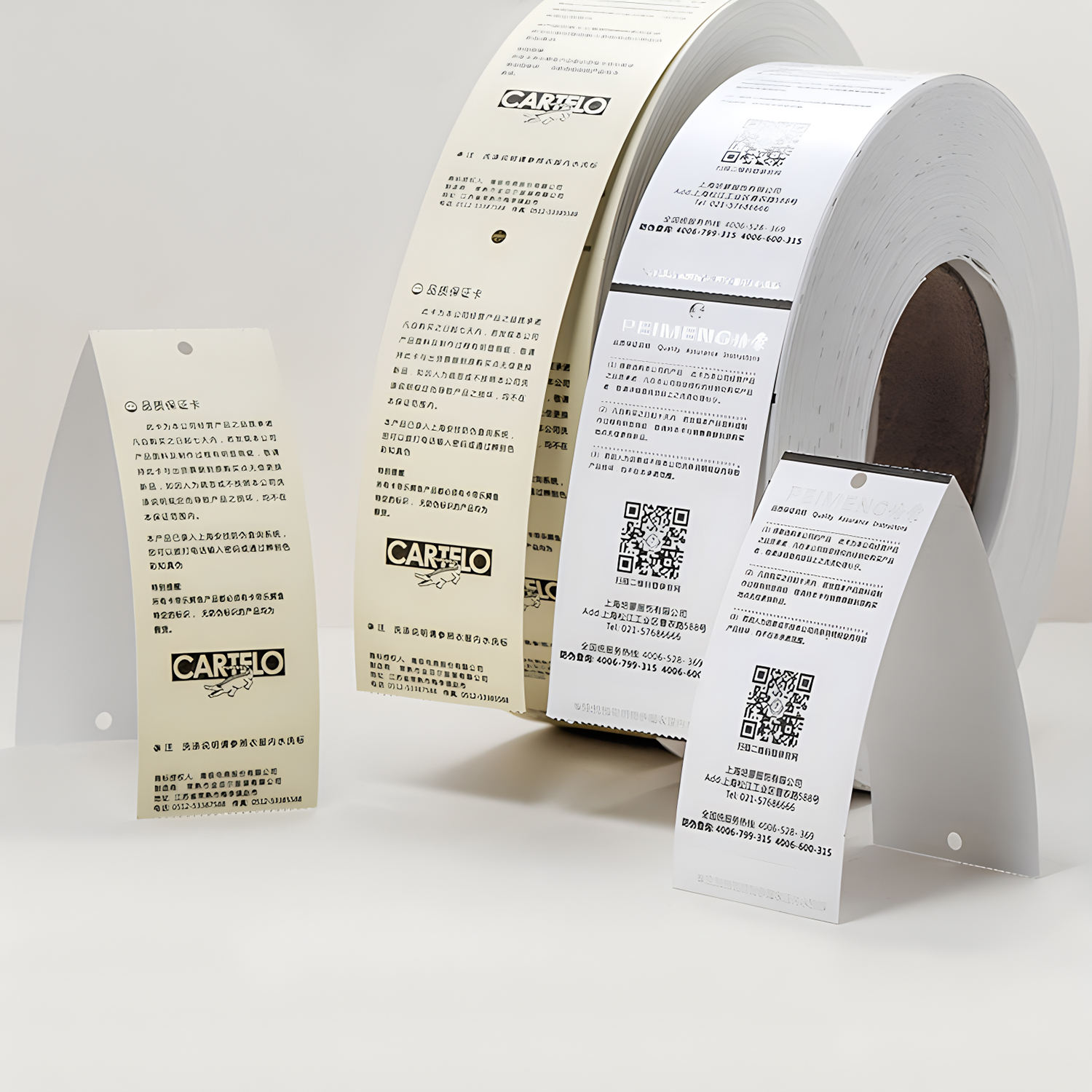 Custom Size Direct Thermal Clothing Tags Roll Thermal Ticket Roll ...
